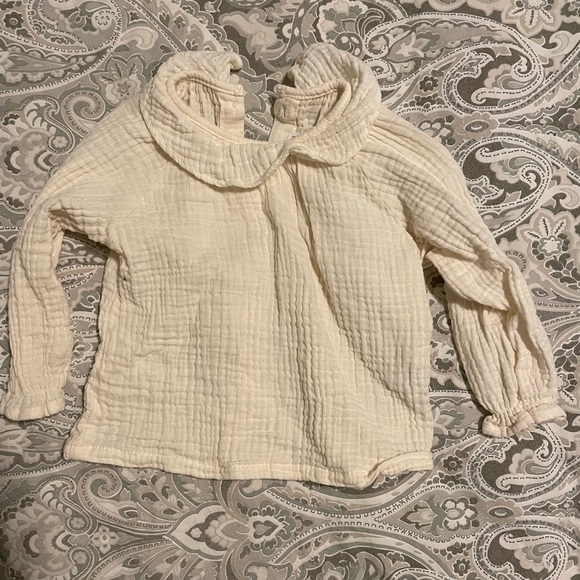 Shirts & Tops | Zara Ruffle Collar Shirt | Poshmark